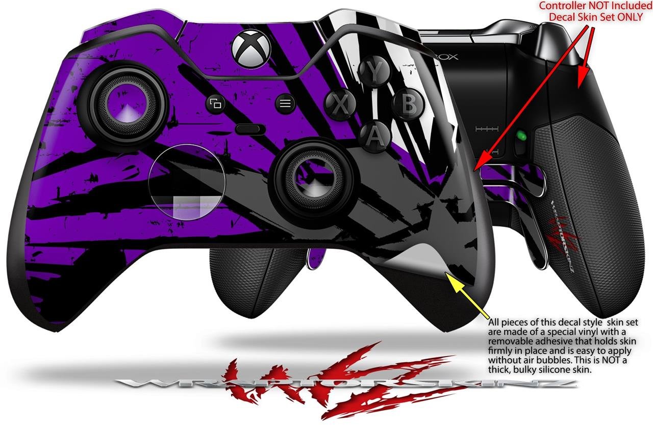 Baja 0040 Purple - WraptorSkinz Decal Style Vinyl Skin Wrap compatible with XBOX One ELITE Wireless Controller (CONTROLLER NOT INCLUDED)