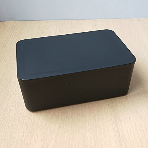 ADEALINK Wipe Dispenser, Baby Wipe Case Dustproof Tissue Storage Box Case Wet Wipe Dispenser Holder with Lid for Home Office Desk Black