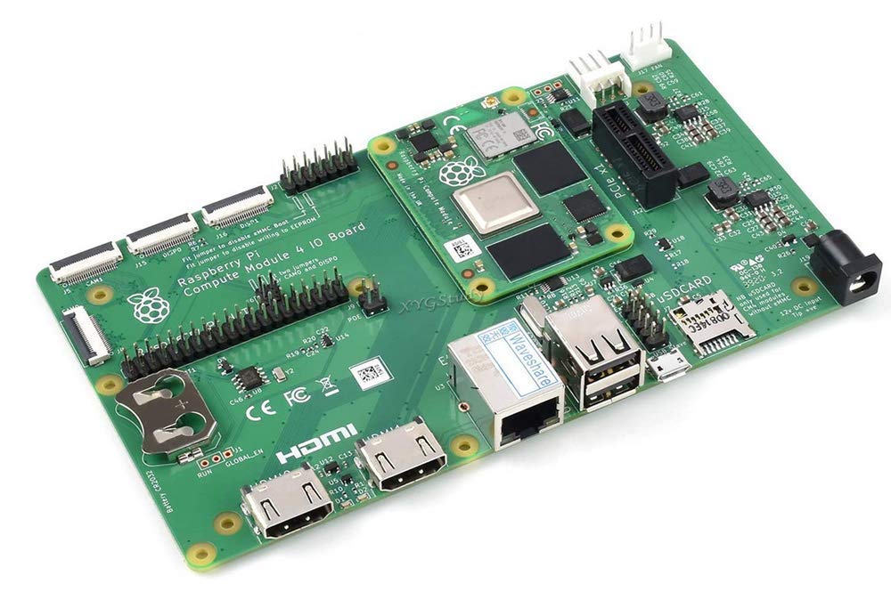 XYGStudy Raspberry Pi Compute Module 4 IO Board, A Development Platform and Reference Base-Board Design for CM4