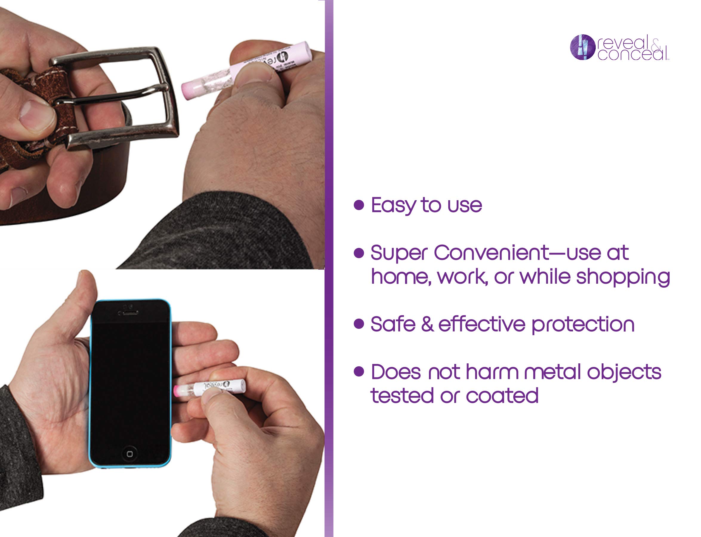 Reveal and Conceal Cobalt Test Kit by Smart Practice - Detecting Cobalt is a Snap - Test for Cobalt in Your Jewelry and Prevent Skin Exposure With Liquid Clear Coat - Includes 10 Test Swabs
