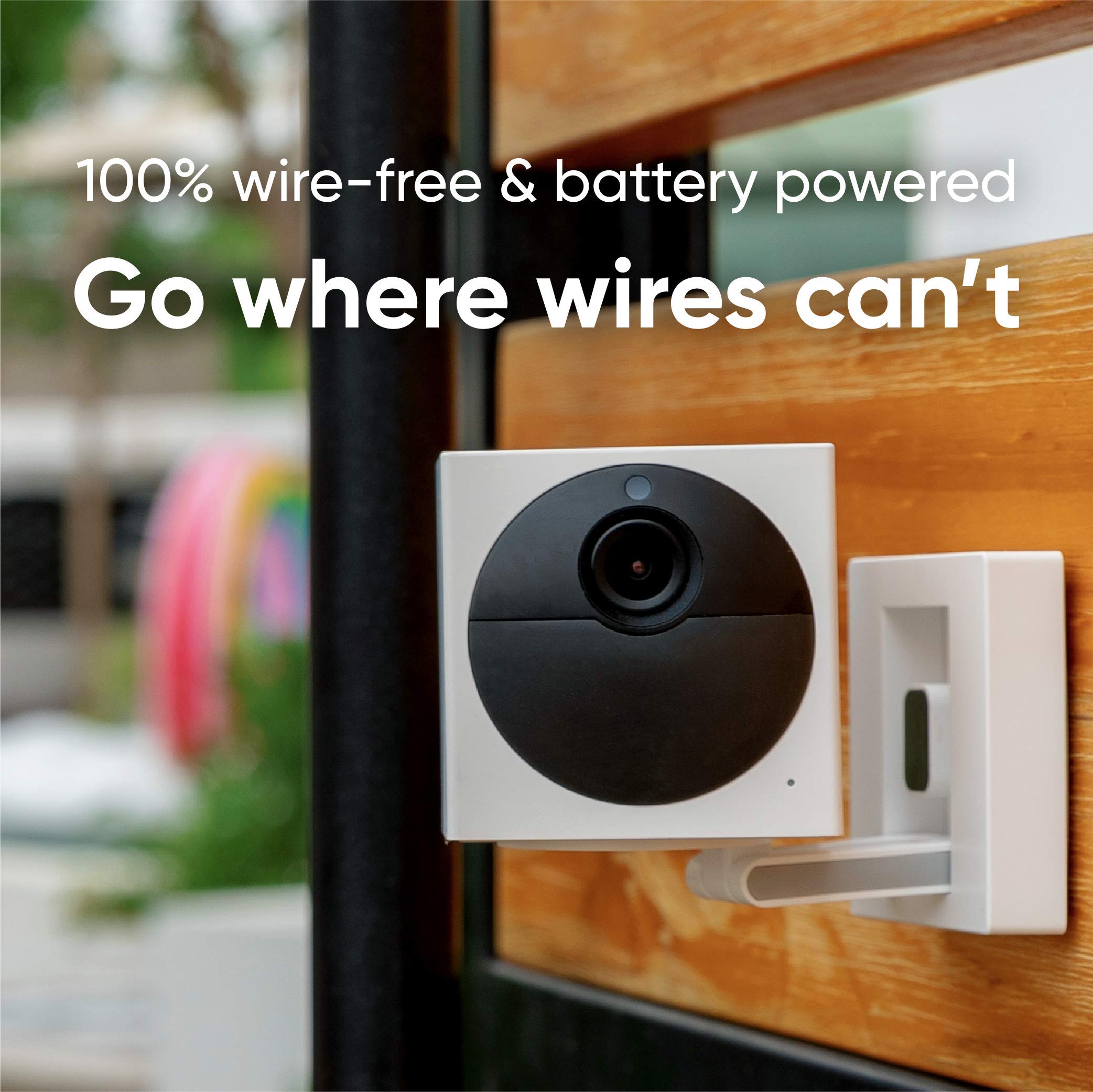 Wyze Cam Outdoor Starter Bundle (Includes Base Station and 1 Camera), 1080p HD Indoor/Outdoor Wire-Free Smart Home Camera with Night Vision, 2-Way Audio, Works with Alexa & Google Assistant, Camo Skin