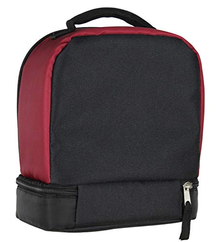Star Trek The Next Generation Picard Embroidered Starfleet Logo Dual Compartment Insulated Lunch Box Bag Tote