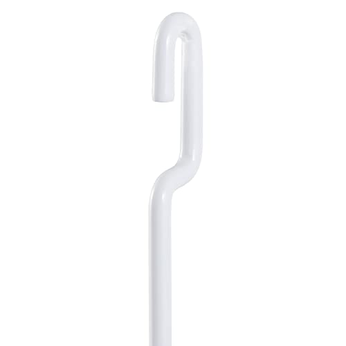 Rubbermaid Universal Closet 24 Inch Long Durable Steel Custom Wire Hanging Added Storage Shelf Accessory, White