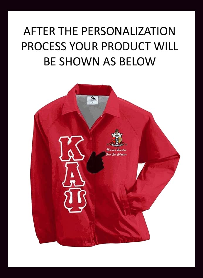 Greekgear Kappa Alpha Psi Crossing Jacket Large Red