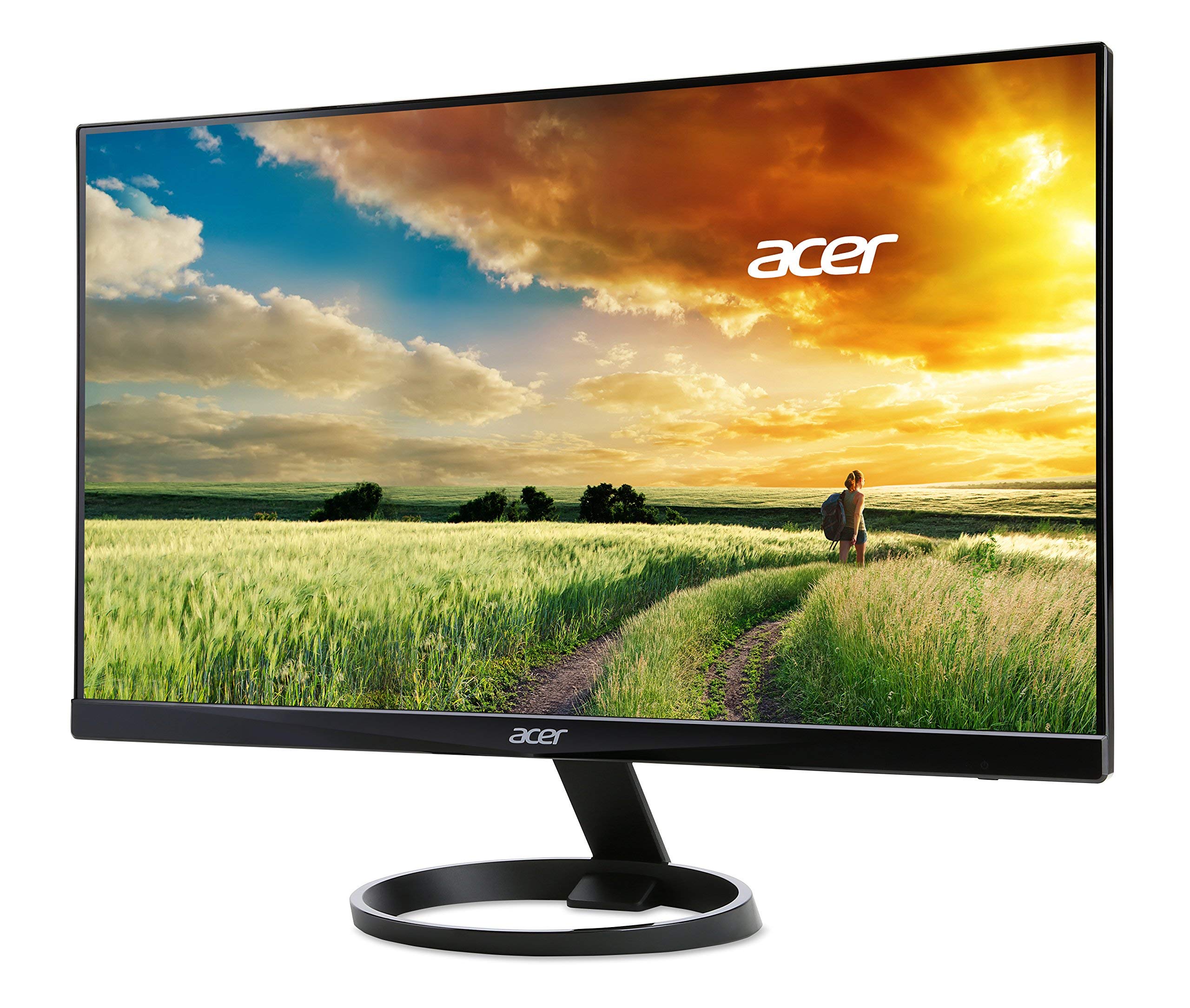 acer Widescreen LCD Computer Monitor, 23.8” Full HD 1920 x 1080 IPS Display, 4ms Response Time, 250nit Brightness, NTSC 72% Color Gamut, Low Blue Light, HDMI, VGA, DVI, Black, JVQ HDMI Cable