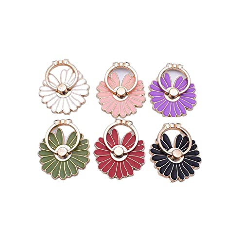 ARFUKA Phone Holder Ring Grips Daisy Finger Ring Stand 360 Cell Phone Ring Hollder for Cell Phone Tablet Case Accessories 6 Pack
