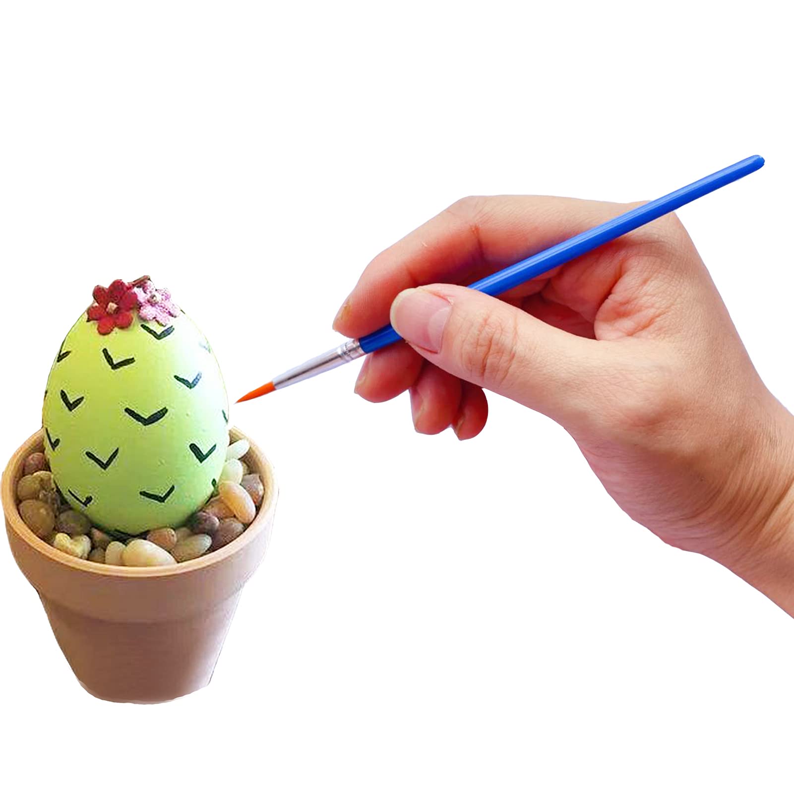 50 Pcs Pointed Round Brushes Set for Kids/Students/Starter/Teens/Children ,Detail Paint Brushes Bulk for Art Class Painting/Painting Party/Acrylic Oil Watercolor,Short Plastic Handle Paintbrushes