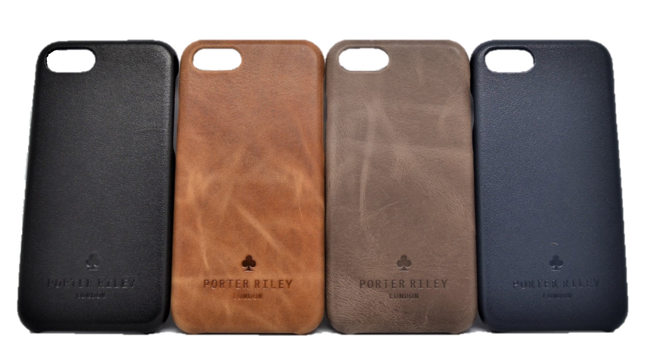 Porter Riley - Leather Case for iPhone SE 2022/20 and iPhone 8 / iPhone 7. Premium Genuine Leather Slimline Back Case (Tan)