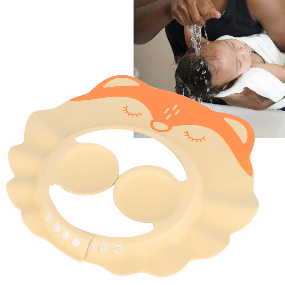 Adjustable Baby Shower Cap Waterproof Shampoo hat for Children Toddler Girls Boys Protecting ears eyes Silicone Bathing Crown.