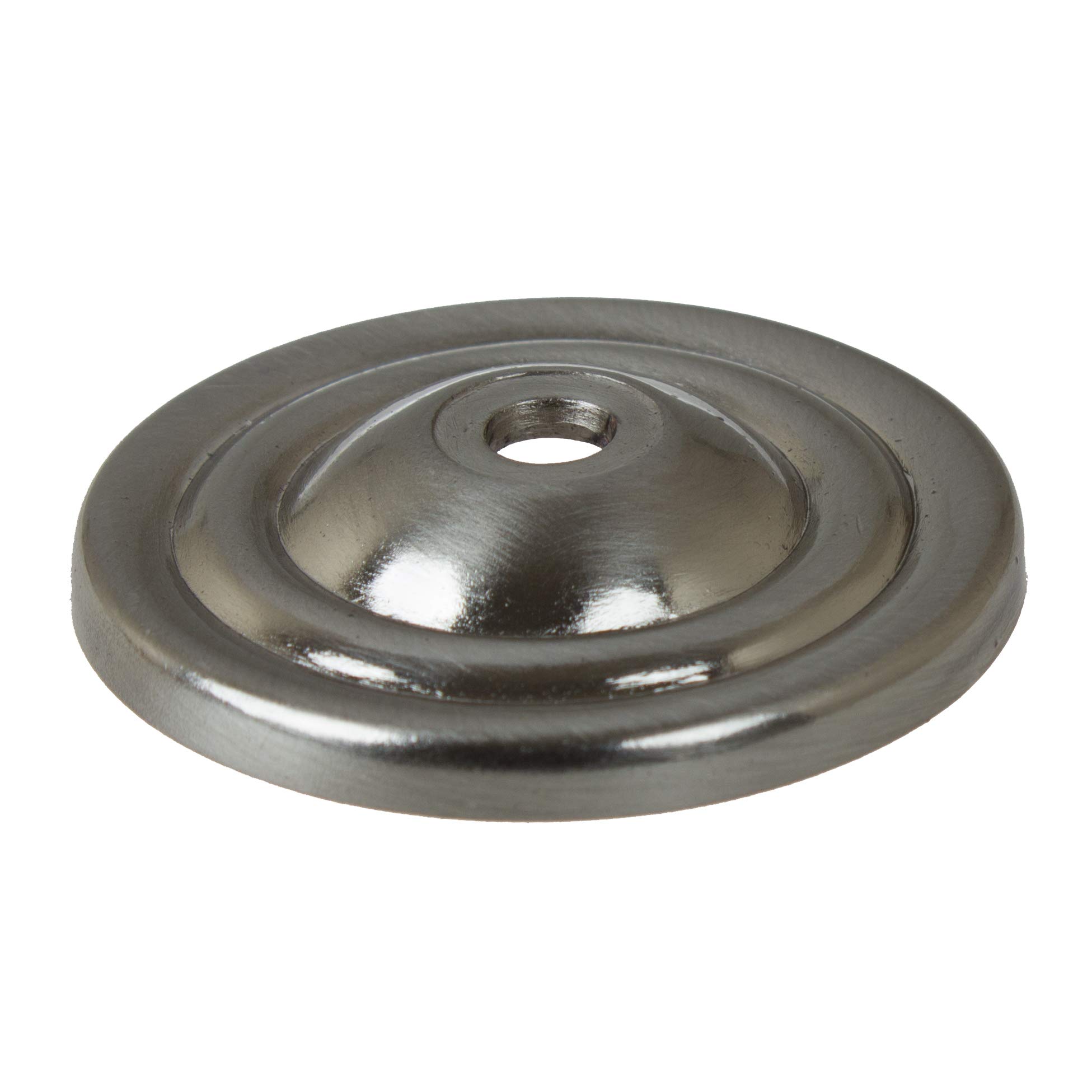 5061-SN-10 - GlideRite Hardware 1-1/2" Thin Rounded Ring Cabinet Backplates, Satin Nickel (Pack of 10)