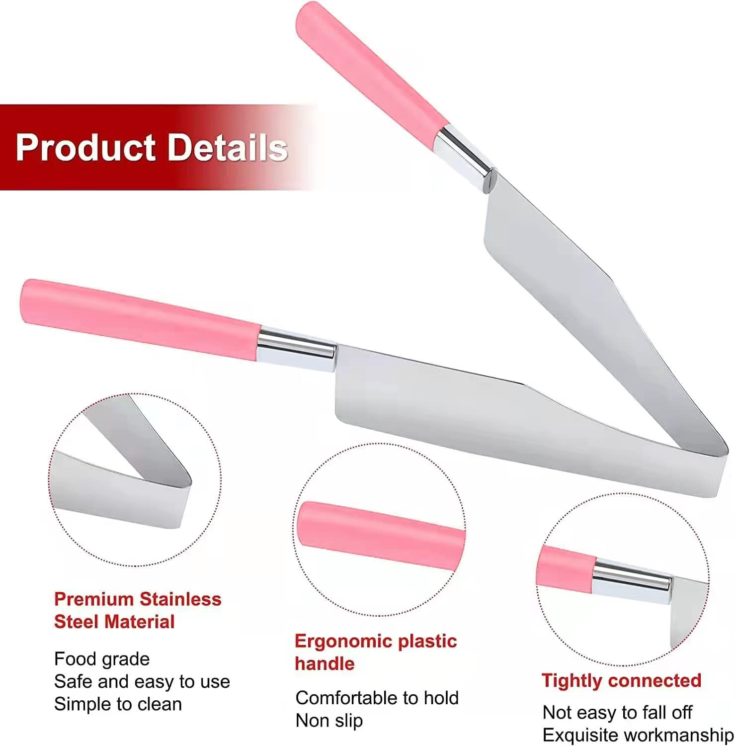 Adjustable Cake Cutter Slicer, Stainless Steel Cake Pie Slicer Cake Slicer Cutter Server, Perfect Slices Cutter for Cakes, Pie and Desserts