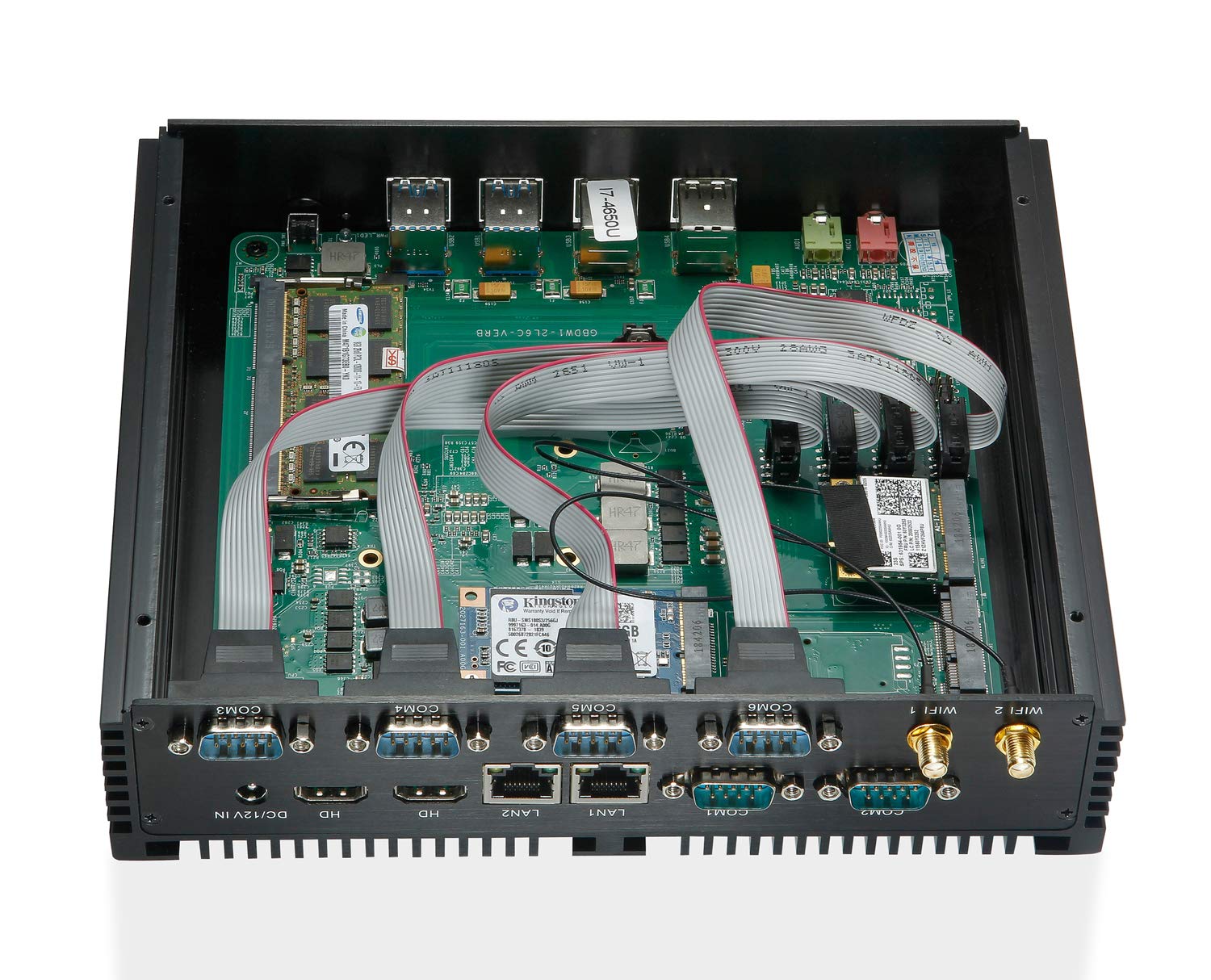 IDEARACE i5 CPU Compact Mini Desktop PC, 8GB RAM 512GB SSD, 6xCOM RS232 4xUSB 3.0 2xNICs 2xHD Metal Case