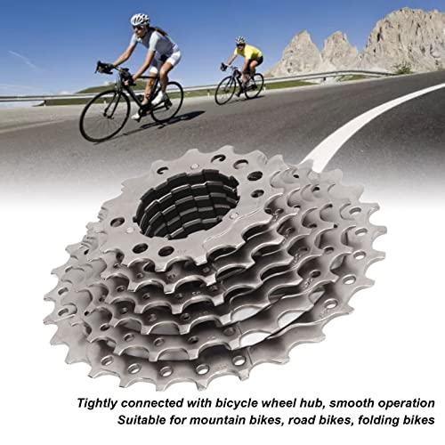 8 Speed 11‑28T Cassette, 8 Speed Flywheel Smoother Shifting Nickel Steel for Road Bike