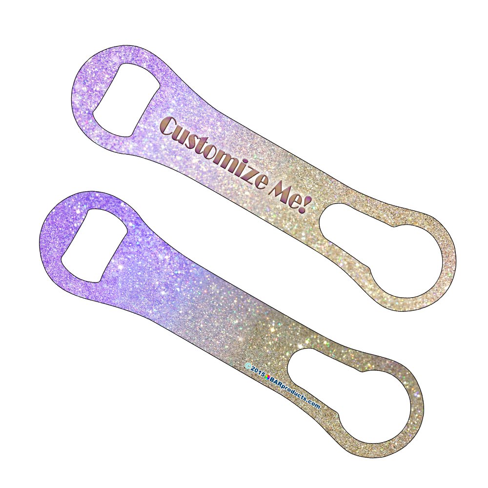 ADD YOUR NAME V-ROD® Bottle Opener – Glitter - PurpleGold