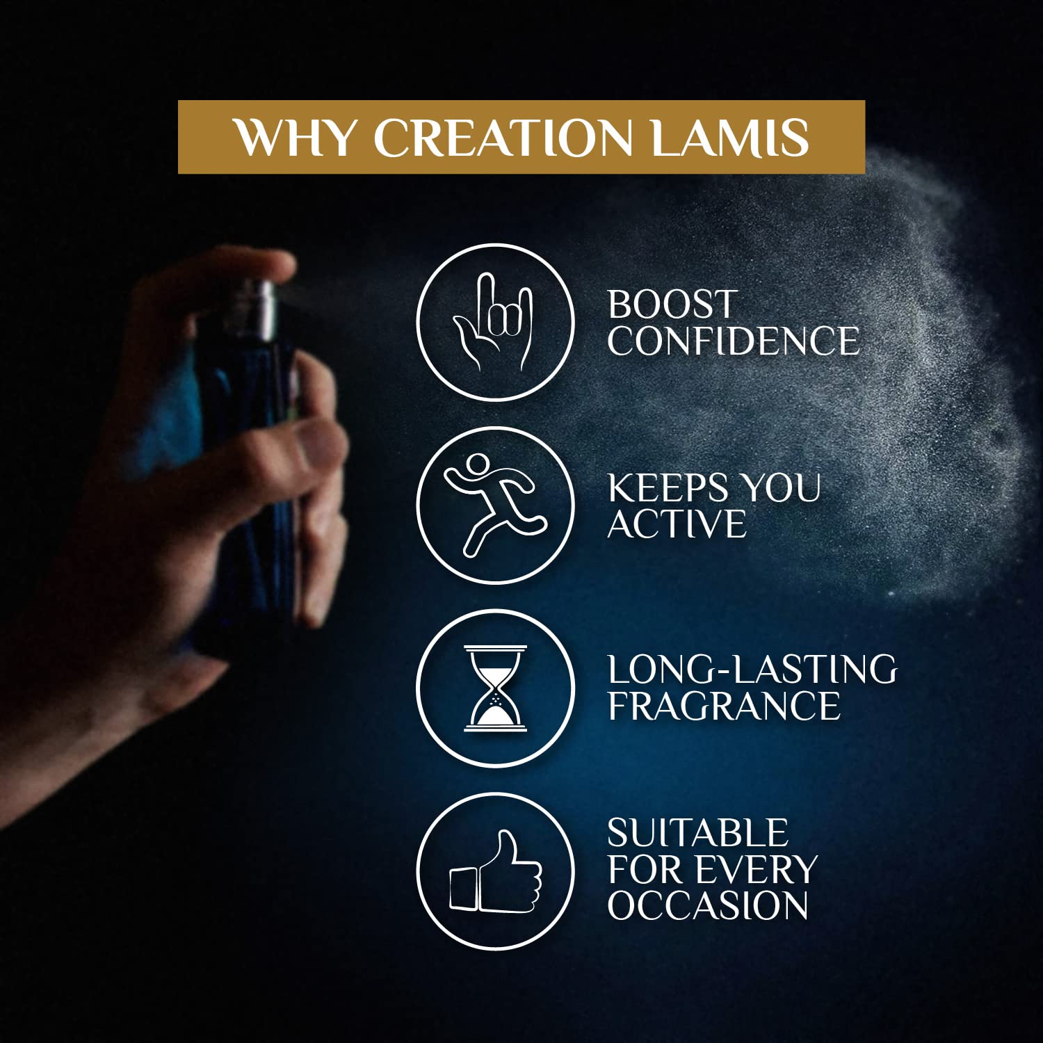 CREATION LAMIS Pure Black 3.3 OZ.