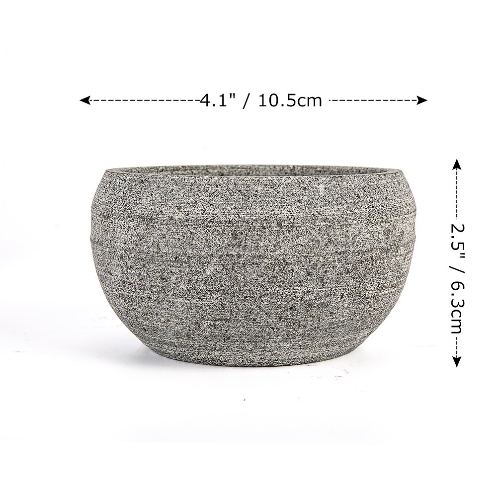 CHARMMAN Shaving Soap & Cream Bowl for Men, Natural Granite Stone, Keep Warm Better, Easier to Lather