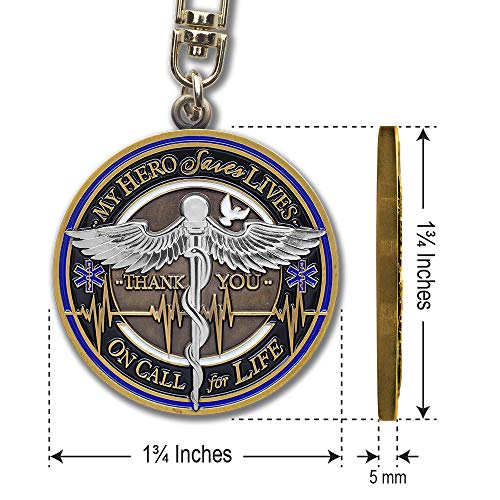 Armor Coin Medical Services EMT EMS Appreciation Key Chain