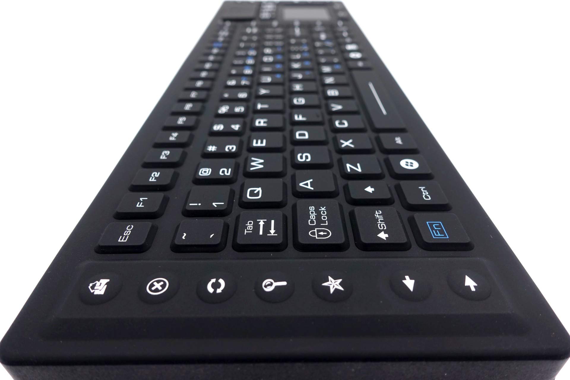 DSI RF Wireless Keyboard with Touchpad IP67 Waterproof Silicone Black TBK104