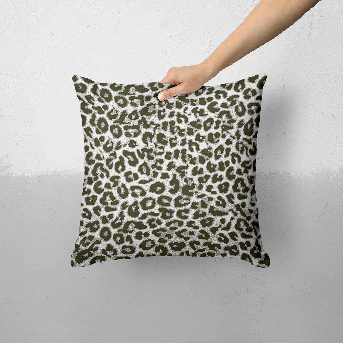iiRov Neutral Cheetah Print Vector V3 - Custom Decorative Home Decor Indoor or Outdoor Throw Pillow Cover Plus Cushion Set for Sofa, Bed or Couch (Pillow CASE Cover Plus Cushion)