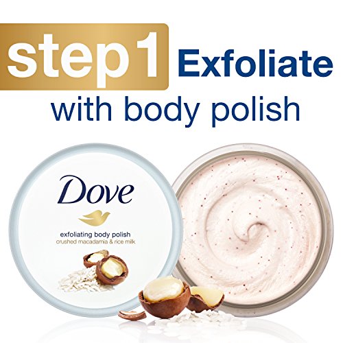 Dove Body Wash and Body Polish, Exfoliate and Deep Moisture 3 count
