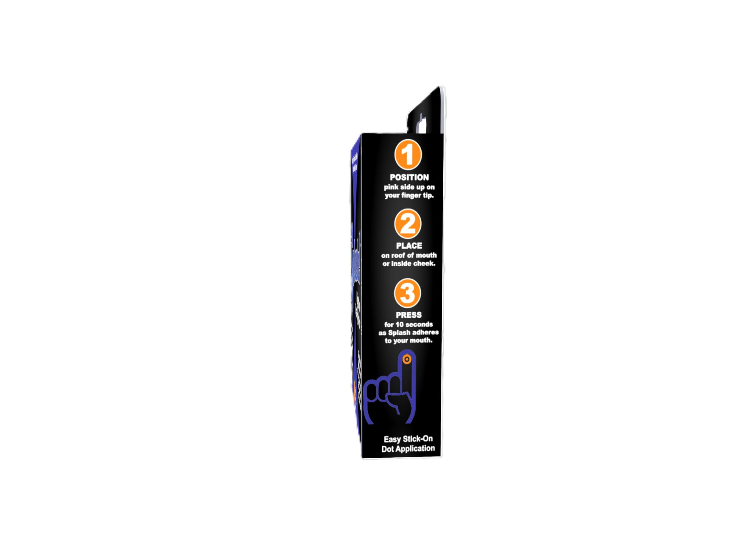 Splash - Oral Hydrator, Orange Refreshment and Relief of Dry Mouth Symptoms. Moisturizes and Refreshes for up to 4 Hours (20 Count)