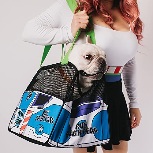 Buckle-Down Disney, Toy Story, Buzz Lightyear Spaceship Bag, Pet Carrier, Polyester Canvas, (IPC-DYANS)