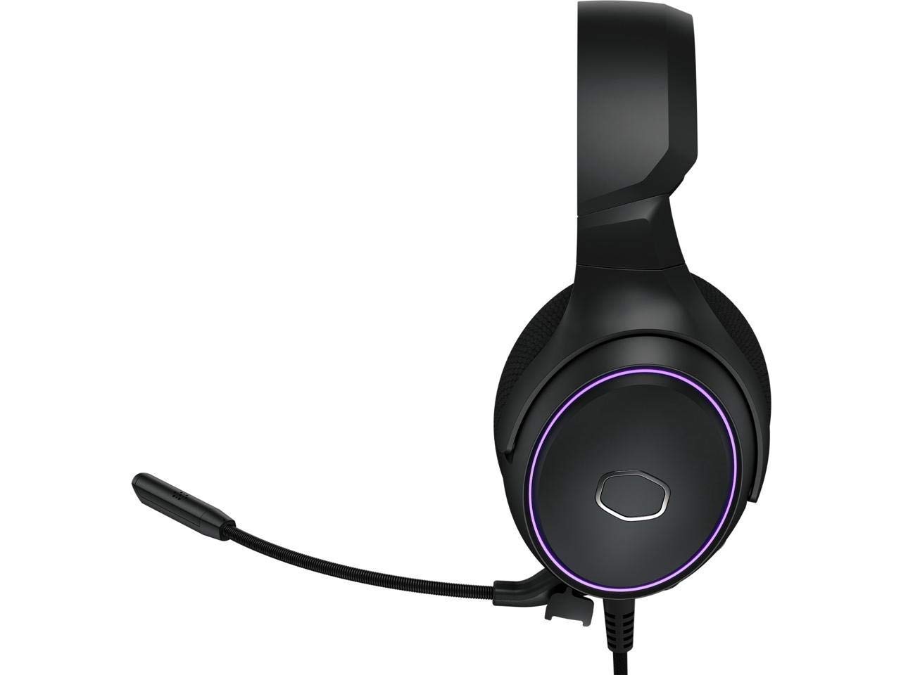 Cooler Master MH650 Gaming Headset with RGB Illumination, Virtual 7.1 Surround Sound, Durable Aluminum Frame, Detachable Omni-Directional Boom Mic, USB Connectivity (MH-650)