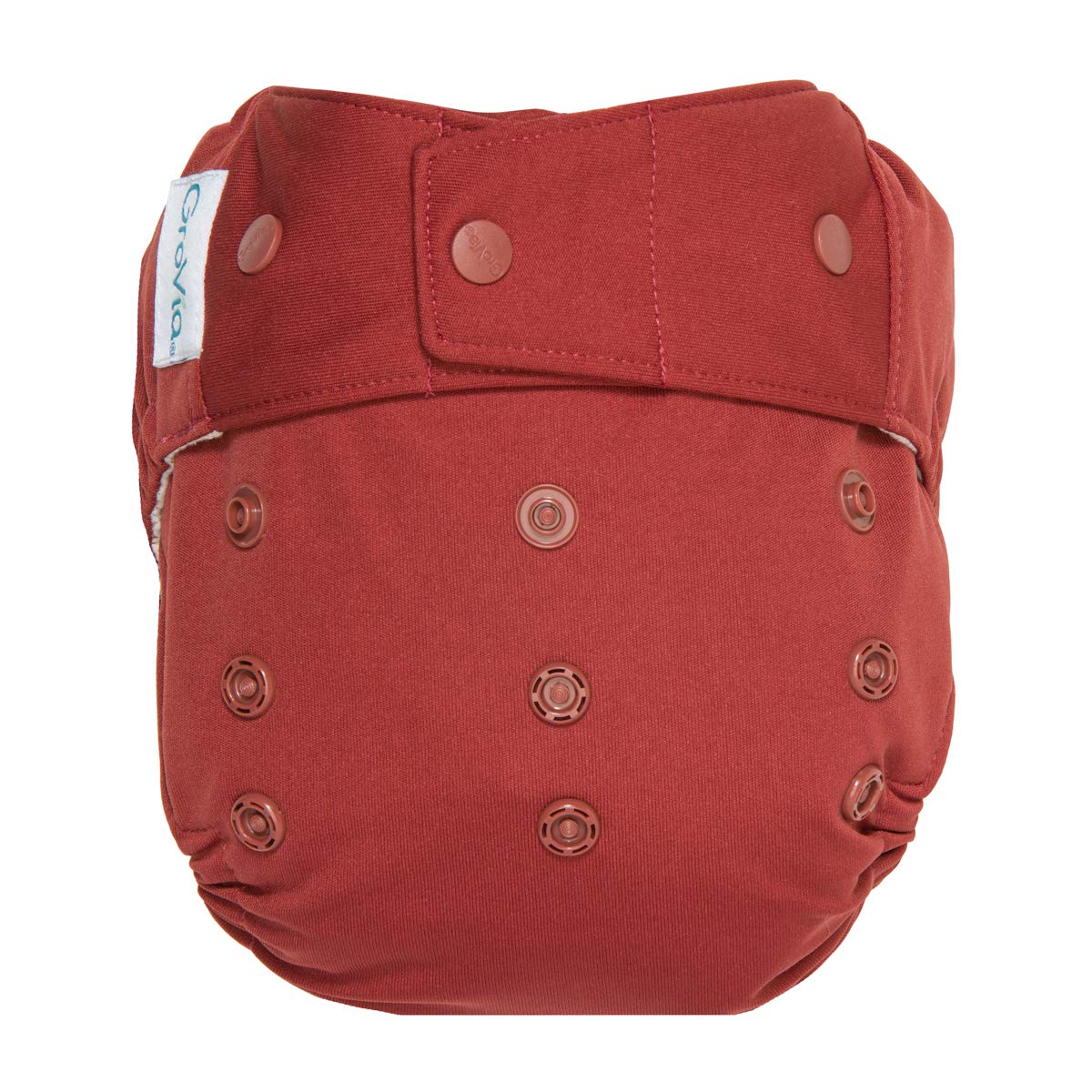 GroVia Hybrid Part Time Package: 6 Shells + 12 Organic Cotton Soaker Pads (Color Mix 7 - Snap)