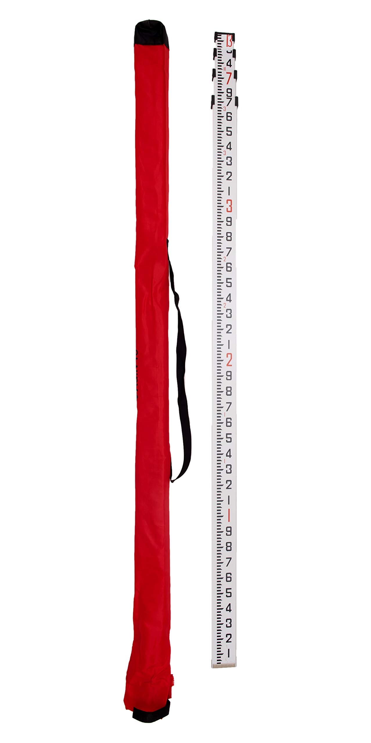 AdirPro 14-Foot Aluminum Grade Rod & AdirPro Aluminum Tripod with Quick Clamp (Orange) Bundle