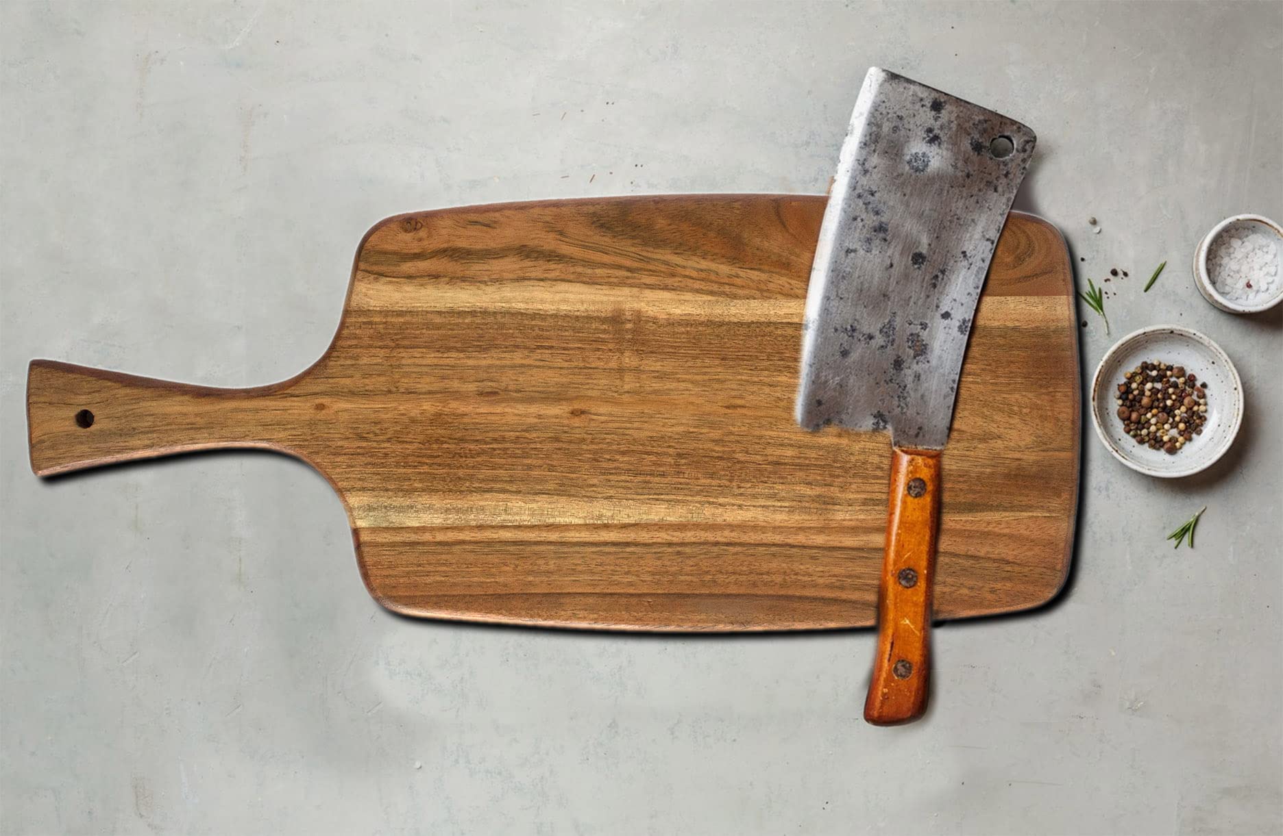 Affinity Decor Wood Cutting Board for Meat Bread Serving Board Charcuterie Board Cutting Board (Beige_17x7")
