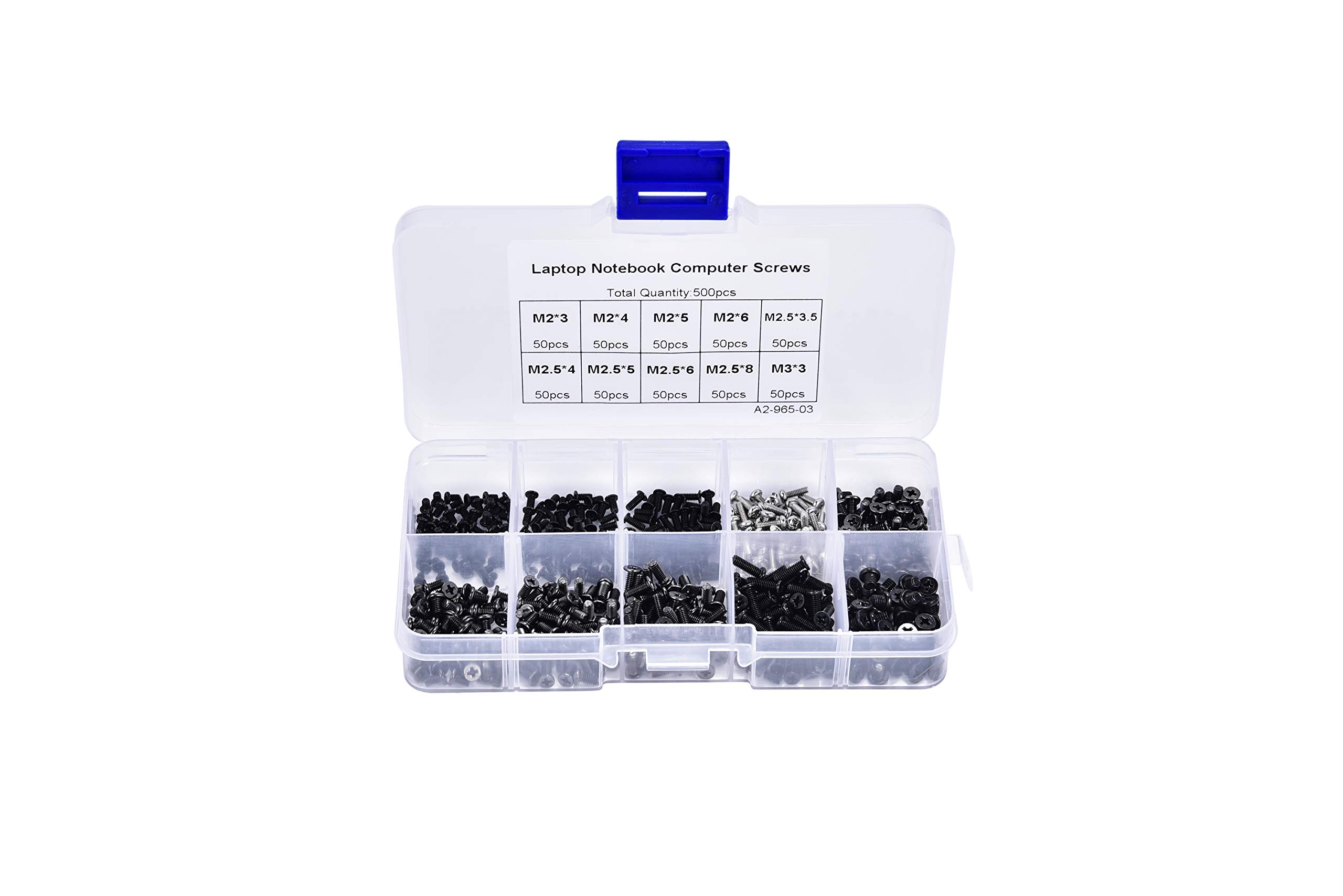 500Pcs Laptop Computer Screws Replacement Kit Set Compatible with Lenovo ASUS Thinkpad MSI Samsung HP Dell Acer Toshiba etc