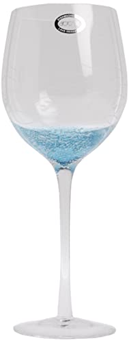 Abbott Collection Blue/Clear Fish Cut Goblet