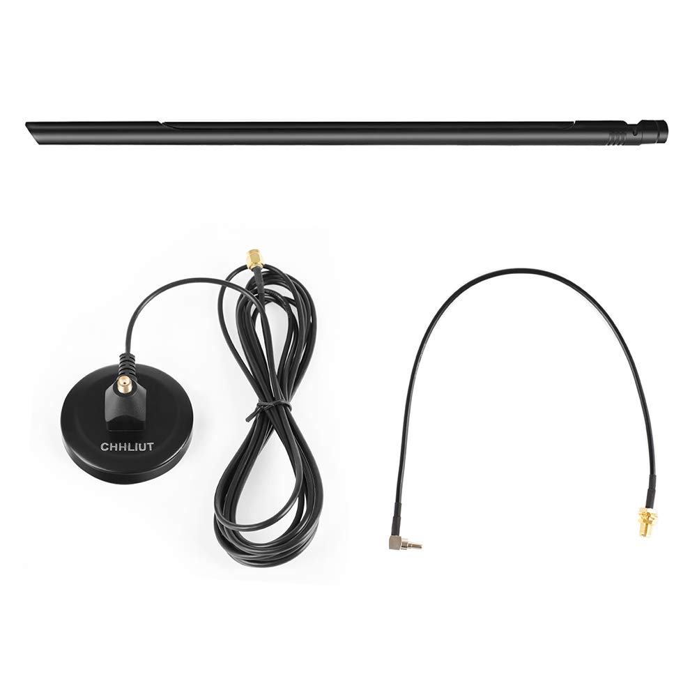 CHHLIUT GSM 3Ghz 4G LTE 18dBi High Gain External Magnetic Antenna Booster Amplifier WLAN Router & Modems Network Connector(TS9/SMA)