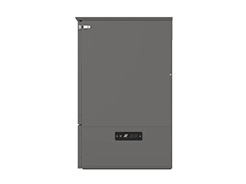 AFI, Hamilton Murphy Bed Chest with 6 inch Memory Foam Folding Mattress, Built-in Charging Station and Storage Drawer, Full, Grey