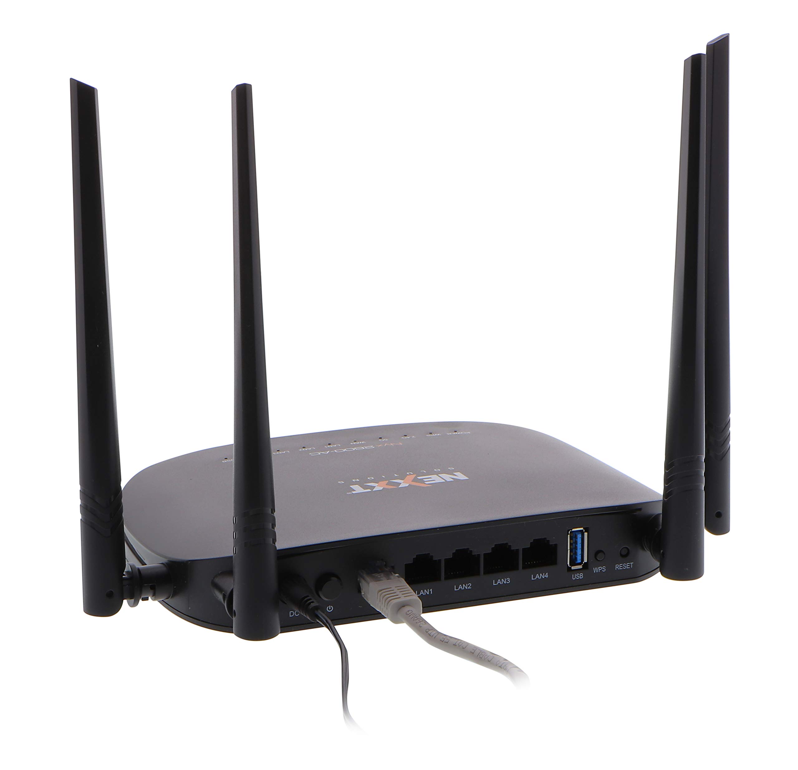 Nexxt Solutions Wireless High Speed AC2600 Router/Repeater/WISP [NyxAC2600] 2600Mbps-Gigabit LAN- Fast Ethernet with Signal Amplifying Antenna