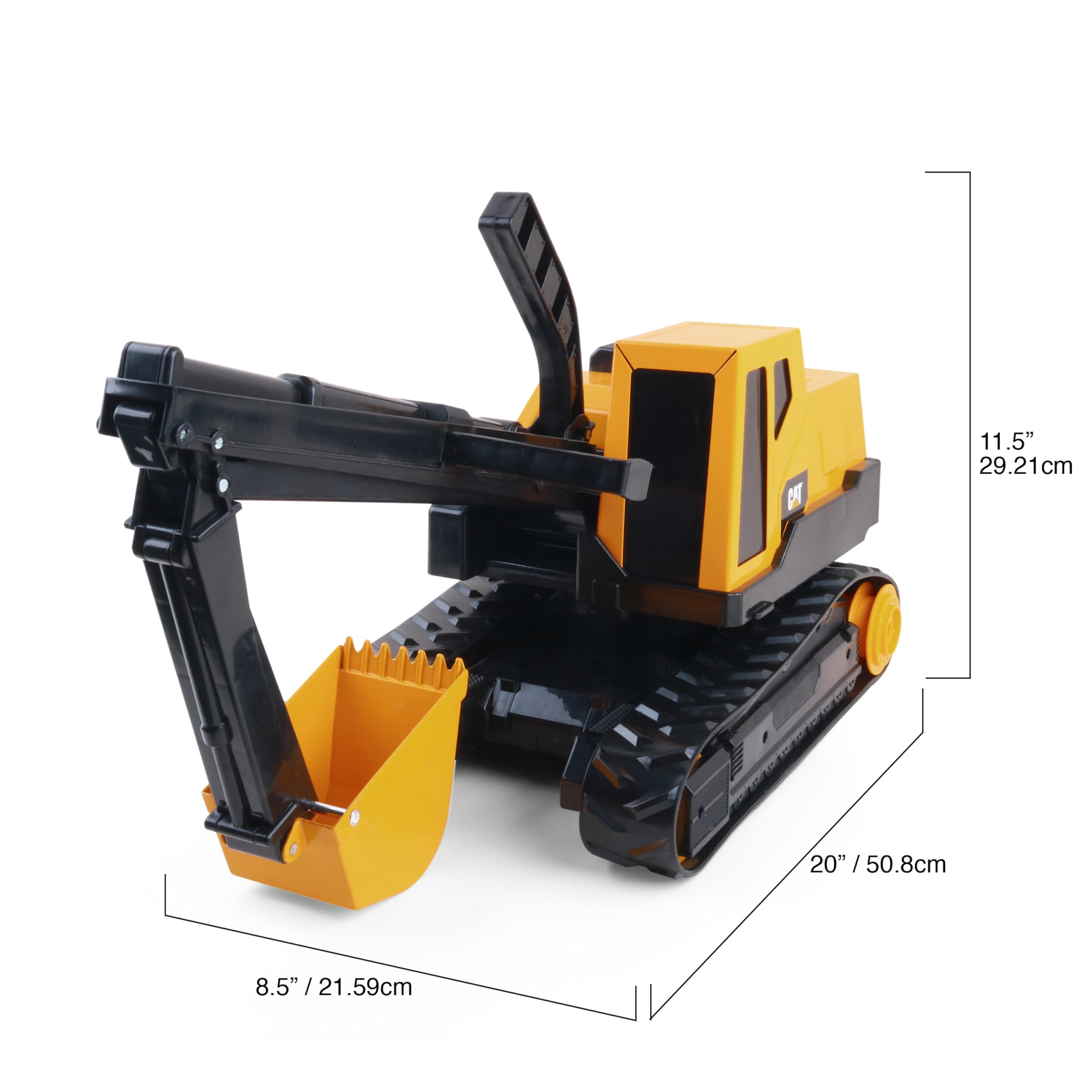 CAT Construction Toys, Steel Construction Excavator - Heavy-Duty & Durable - Ergonomic Handles 3+ Years - Perfect for Kids, Dig & Haul Dirt All Day Long