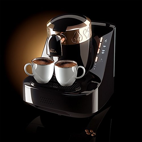 Arzum Okka Automatic Turkish/Greek Coffee Machine, USA 120V UL, Black/Copper (Gold)