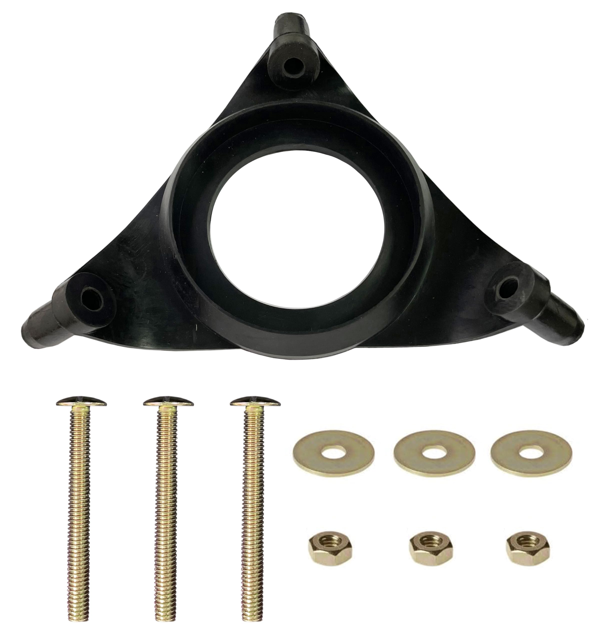 KSJED GP51487 Tank Bolt Assembly Kit Compatible with Kohler Wellworth Triangle Toilet Tank to Bowl Gasket Kit