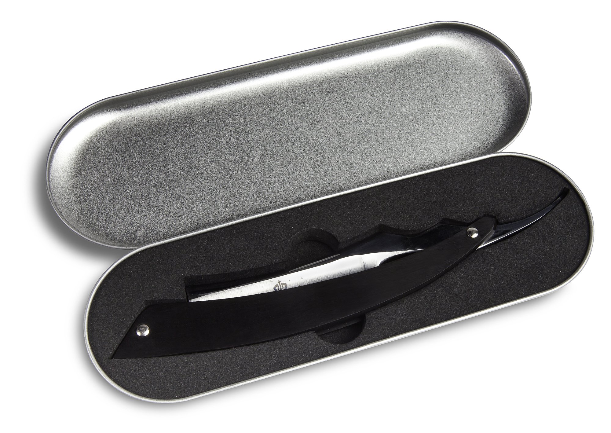 Straight Razor Shave Ready Hand Made Sharpened Vintage Wood Handle Steel Blade - Kingsland Shaving Co. - Professional Barber Approved Cut Throat Honed Straight Edge Blade Shaving Kit