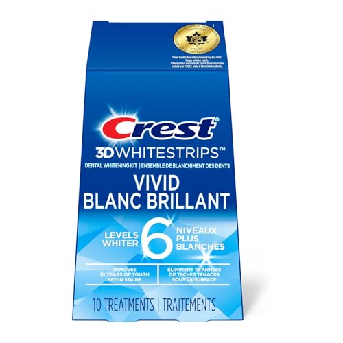 Crest 3d White Vivid Teeth Whitening Strips 10 Count
