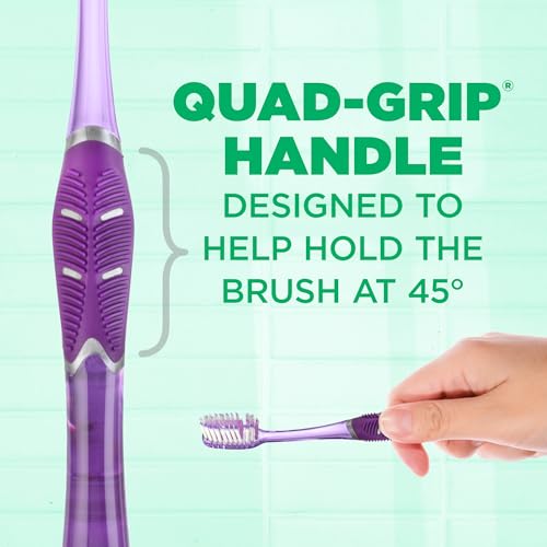 GUM Technique Deep Clean Toothbrush - Compact Soft - Soft Toothbrushes for Adults with Sensitive Gums - Extra Fine Bristles, 2ct (6pk)