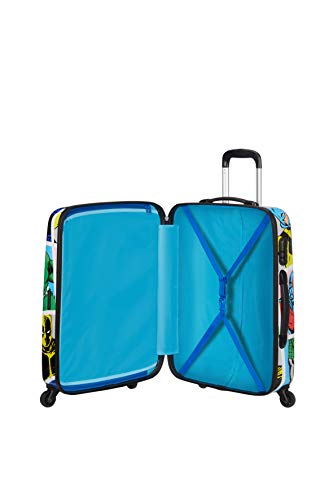 AMERICAN TOURISTER Unisex Adults’ Luggage Suitcase, Multicolored (Marvel Pop Art), M (65 cm-62.5 L)