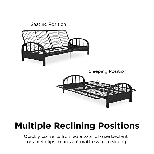 DHP Aiden Metal Futon Frame, Black Large