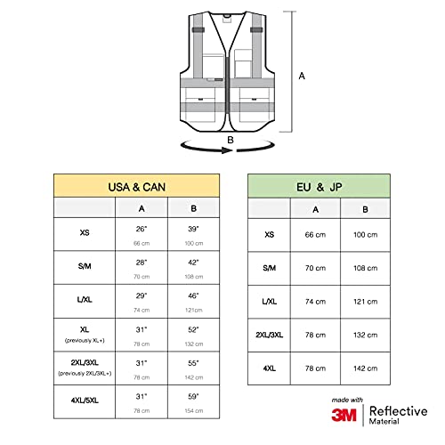 Salzmann Mesh Multi-Pocket Working Vest - Reflective Vest - Made with 3M Reflective Material
