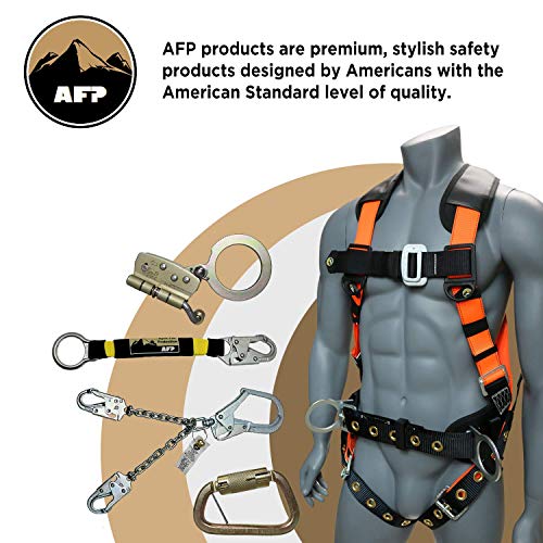 AFP Self-Locking Rope Grab with 2.25 inch Connecting Eye, used with 5/8ββ Lifeline Rope, For Construction, Climbing, Fall-Protection, 310 lb. Capacity (OSHA/ANSI Compliant)