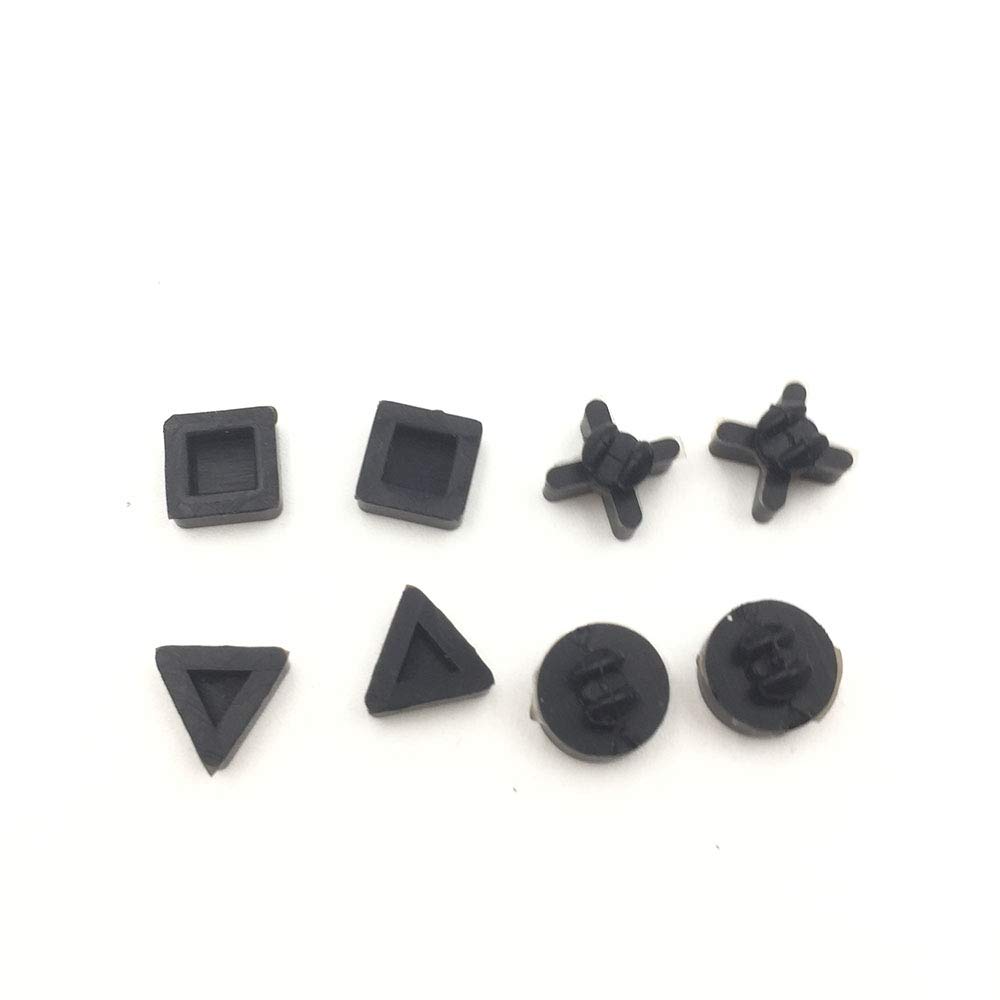 Black Non-Slip Silicon Rubber Feet Cover Replacement for Sony PS4 Slim Pro Console Shell Housing Bottom Pad (for PS4 Pro)
