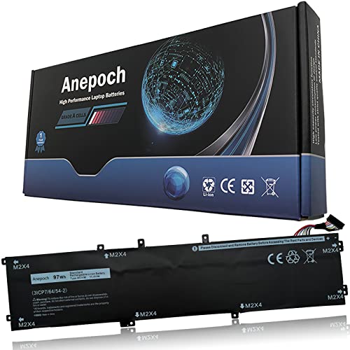 Anepoch 4K1VM Laptop Battery Replacement for Dell G7 17 7700 Series Notebook W62W6 0W62W6 9TM7D 09TM7D XYCW0 0XYCW0 V0GMT NCC3D 0NCC3D NYD3W 0NYD3W 11.4V 8070mAh 97Wh
