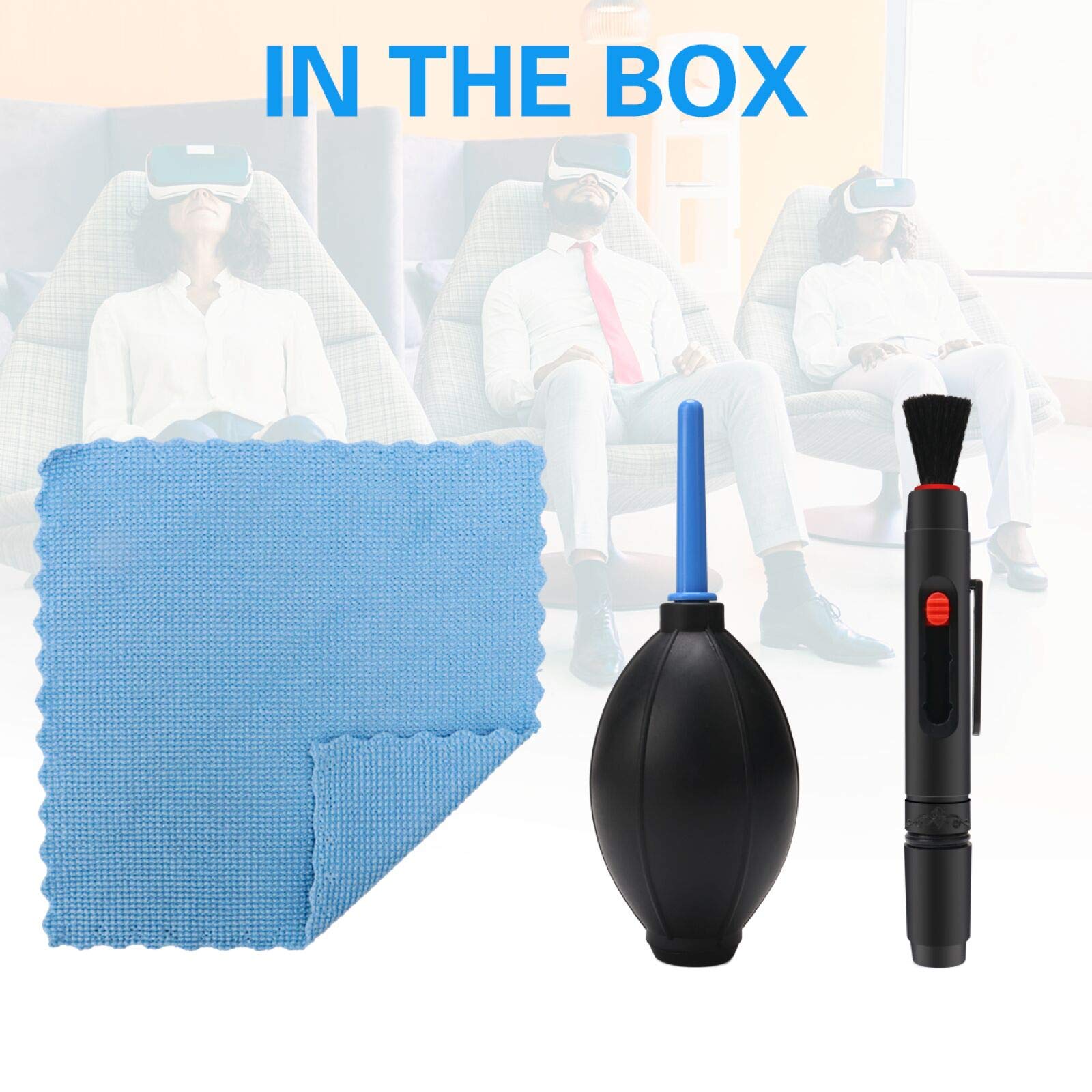 COSOOS Lens Cleaning Pen Compatible with Oculus Quest 2, Quest, Rift S, HTC Vive, PS4 VR Headset, Drone, Cameras, Optical Lens, Lens Cleaning Kit, Dust & Fingerprint Cleaning Tool