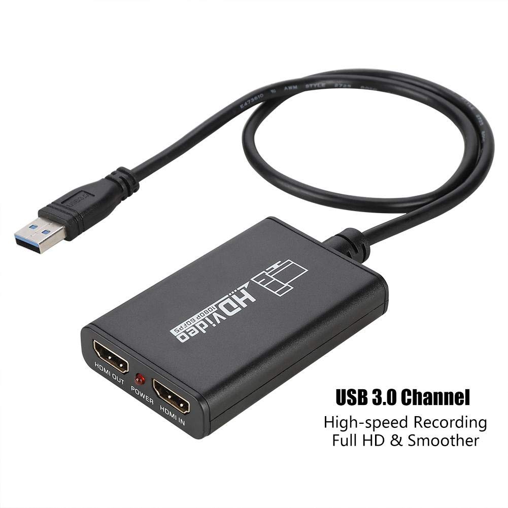 Ciglow USB 3.0 Game Capture Card, 1080P High Speed HD Video Capture Card Live Streaming Recorder Device, Compatible with PS3 / PS4/Xbox.