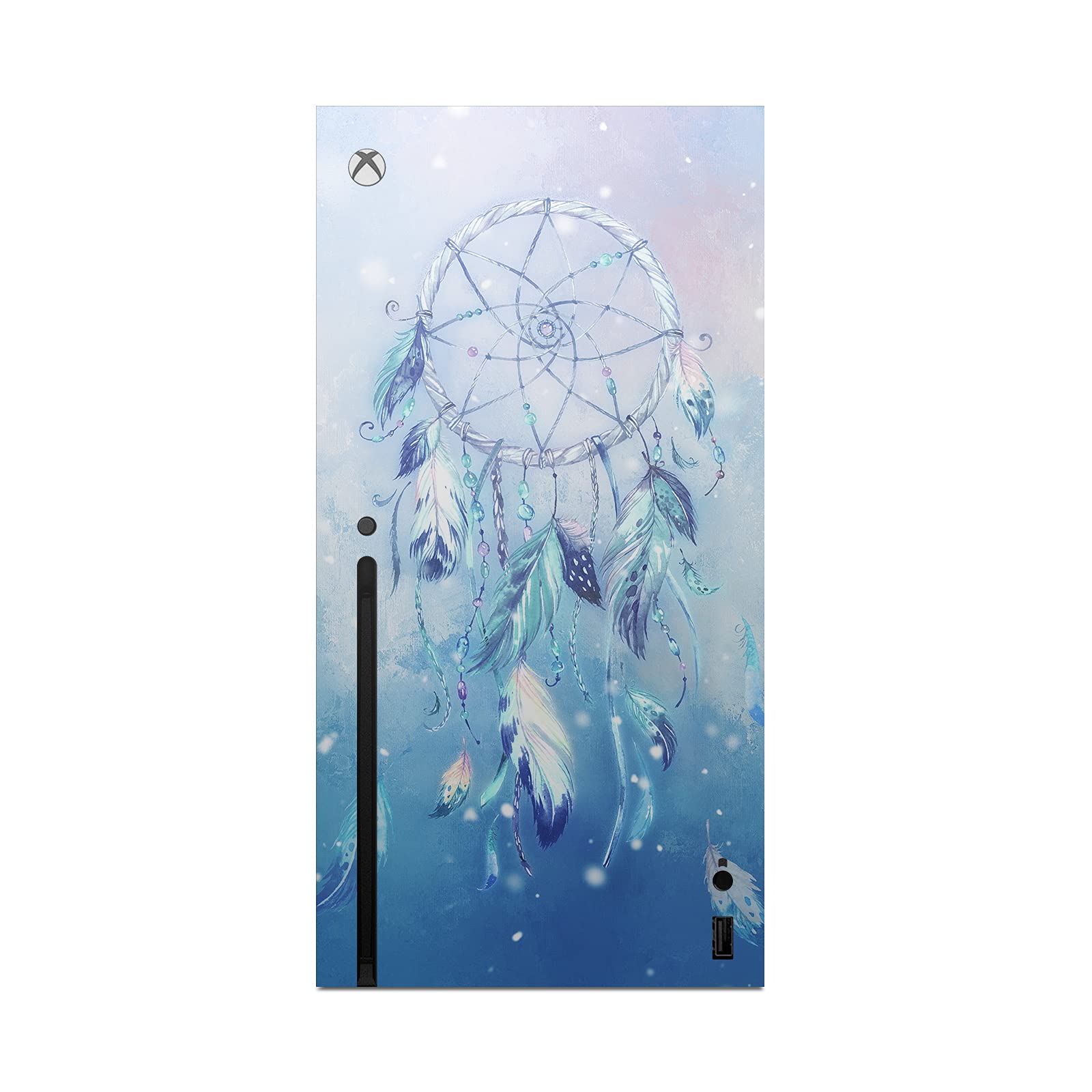Head Case Designs Officially Licensed Simone Gatterwe Blue Dreamcatcher Art Mix Vinyl Sticker Gaming Skin Decal Cover Compatible With Xbox Series X Console